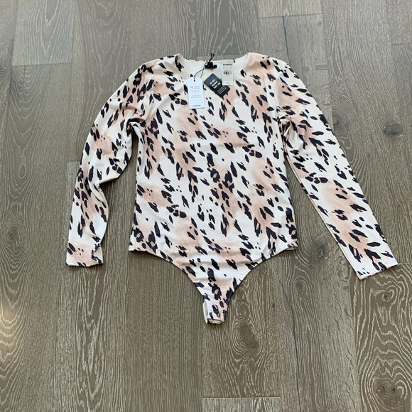 Express | Tops | Express Body Contour Animal Print Bodysuit | Poshmark